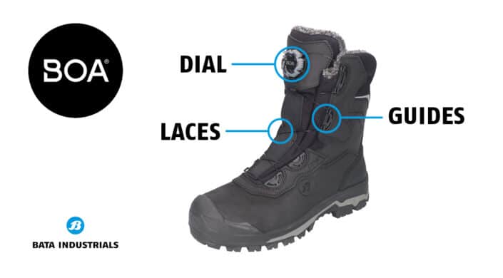 BOA® Fit System | Bata Industrials BOA® safety shoes